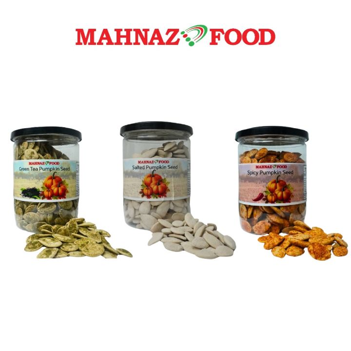 Mahnaz Food Pumpkin Seed - Salted / green Tea / Spicy 200g | Lazada