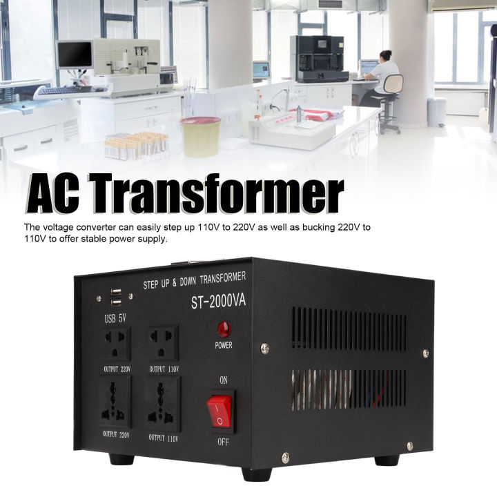 Power Boost Converter 2000W Voltage Transformer 110V‑120V 220V‑240V AC ...