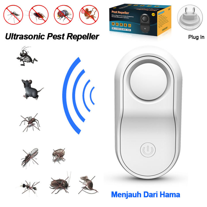 REAL Pengusir Tikus Ultrasonic Aman Tolak Hama- Listrik Tanpa Racun ...