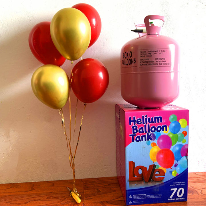 Helium balloon helium filling bottle floating air balloon wedding room ...