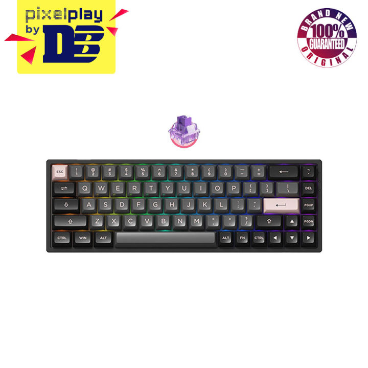 AKKO Black & Pink 3068B Plus Multi-Modes RGB Mechanical Keyboard (AKKO ...