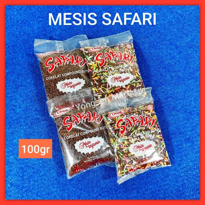Lagie Meses Mesis Safari 100gr Cokelat Warna warni | Lazada Indonesia