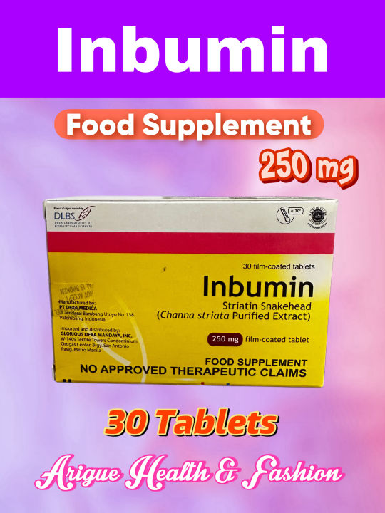Inbumin 250mg Tablet - 30 tablets Food Supplement | Lazada PH