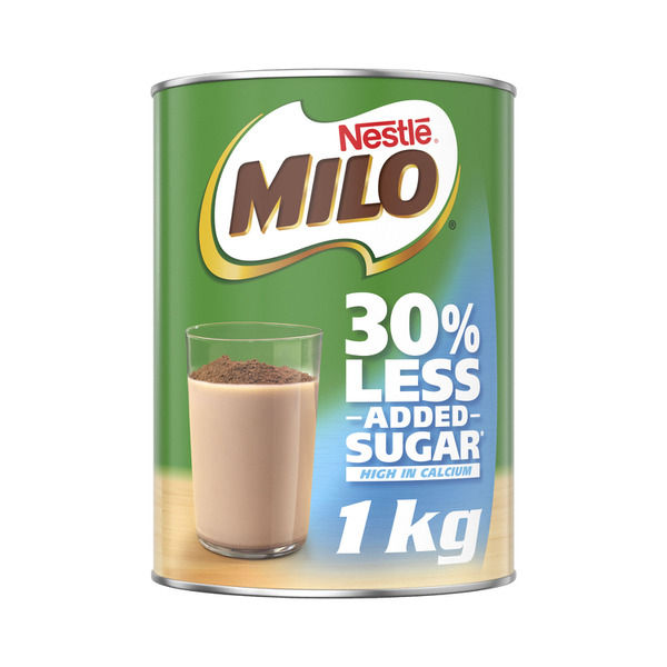 NESTLE Milo 30% Less Added Sugar Chocolate Malt Powder Drink | 1kg ...