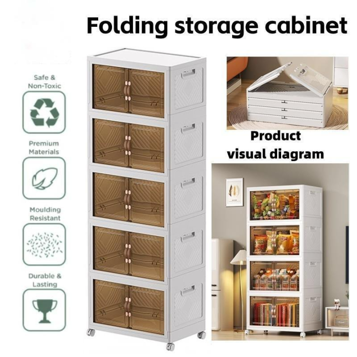 Foldable Cabinet Drawer Chest Stackable Storage Drawer Cabinet Wardrobe ...