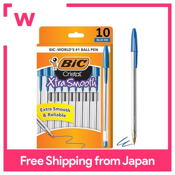 BIC Cristal Extra Smooth Ballpoint Pen 10 Count | Lazada PH