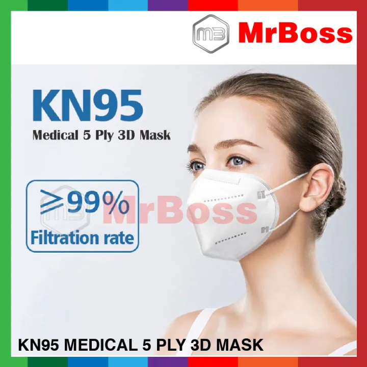 【READY STOCK & INDIVIDUAL PACKAGING】KN95 FACE MASK 5 PLY LAYERS ...