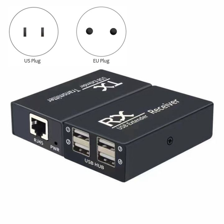 120M USB Extender 4 Port USB1.1 Hub Extender Over RJ45 Ethernet USB UTP ...