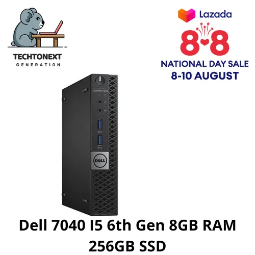 Dell Optiplex 7040 Micro Tower, Intel Core 6th Generation i5-6500T, 8 ...
