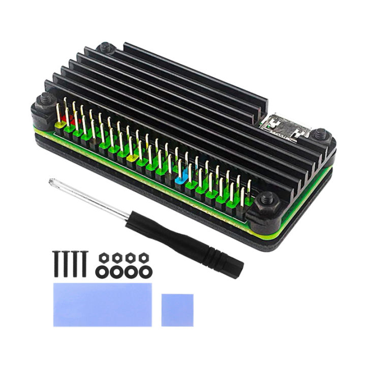 【New and Improved】 Raspberry Pi Zero 2 W Case Aluminum Passive Cooling ...