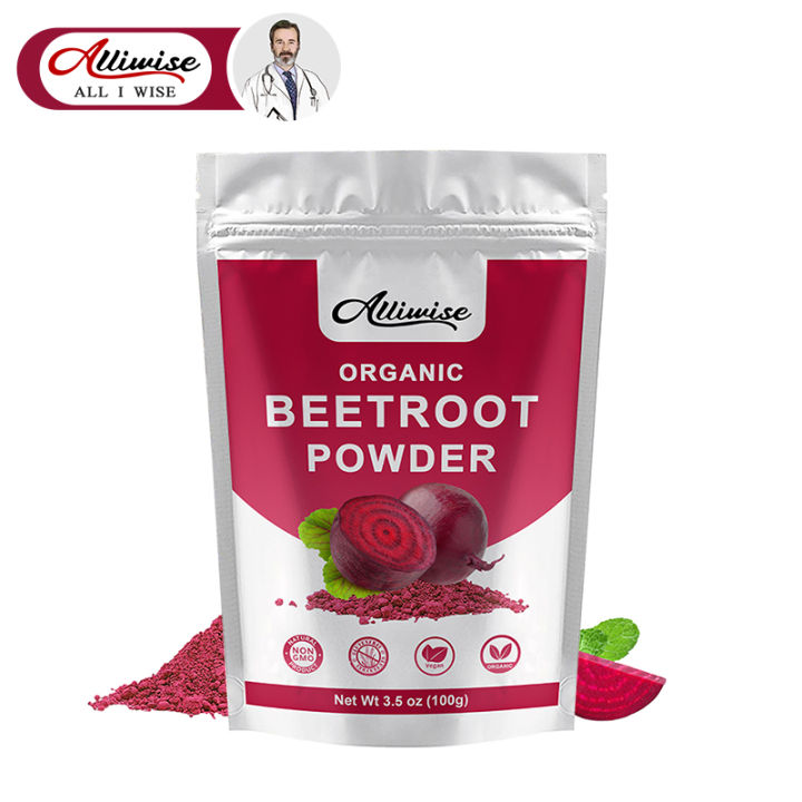 Alliwise Organic Beet Root Tea Powder Nitric Oxide Boost for Blood ...