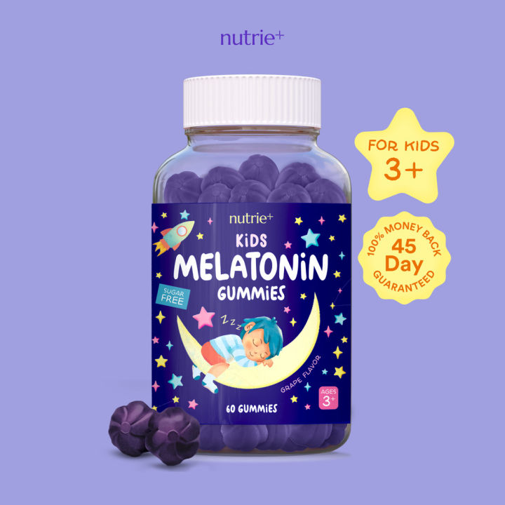 Nutrie Kids 1mg Melatonin Gummies 60pcs (Children's Sleep Dietary ...