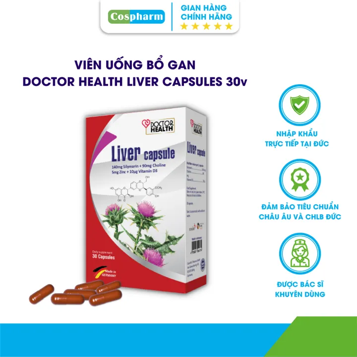 Viên uống bổ gan Liver Capsule Giải độc gan, thanh nhiệt giải độc, giảm ...