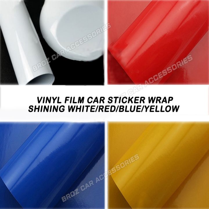 Car / Motor Sticker Shinning White Blue Red Yellow Shining Flash Color ...