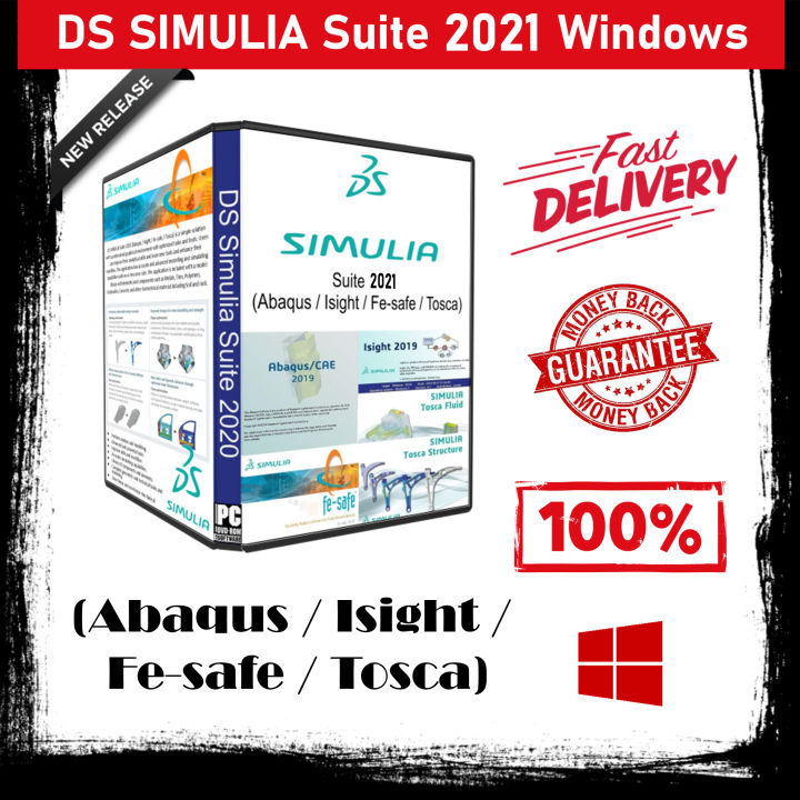 DS SIMULIA Suite 2021 / 2020 (Abaqus / Isight / Fe-safe / Tosca) For Windows (64-Bit) | Lazada