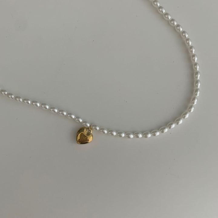 CAVACO heart pearl necklace | Lazada.co.th