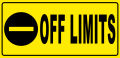OFF LIMITS SIGNAGE PVC TYPE WATERPROOF AND NON-FADING | Lazada PH