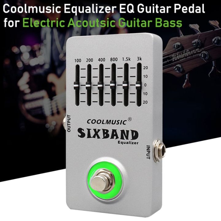 Electric Guitar Effect EQ Pedal Musical Instrument 6-Band Equalizer ...