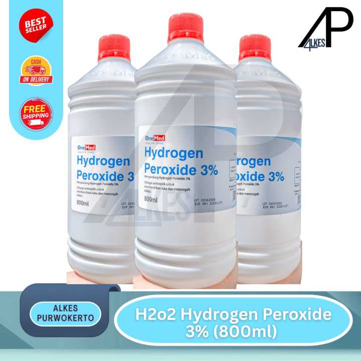H2O2 Hydrogen Peroxide 3% OneMed 800ml. | Lazada Indonesia