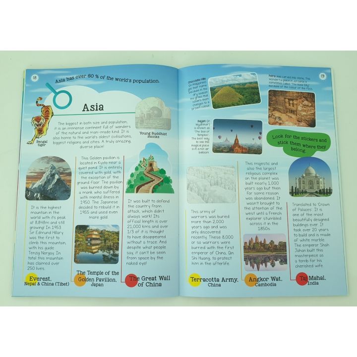 Wonders of the World Atlas Activity Book with Stickers & Poster For ...