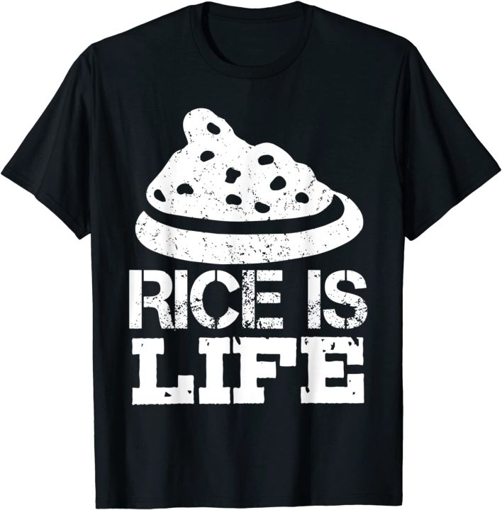 Rice is Life Philippines Filipino Pinoy Gift Asian Cuisine T-Shirt ...