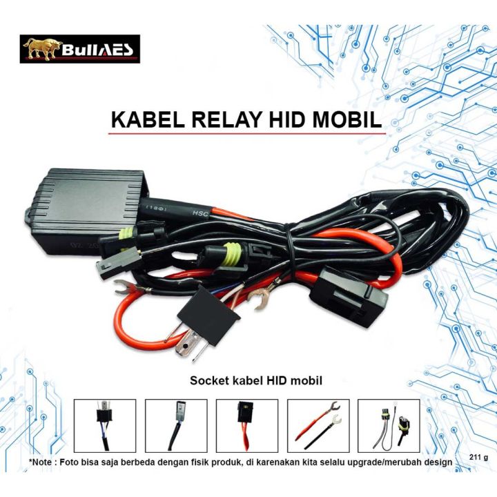 Kabel Relay Hid Biled Mobil H4 Merk AES | Lazada Indonesia