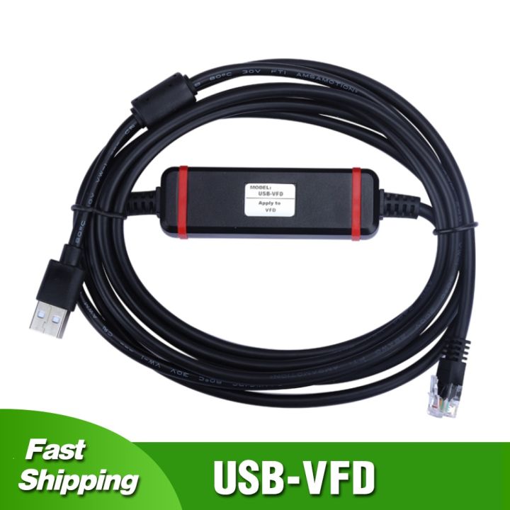 USB-VFD For Delta VFD-E/EL/ED/CH2000 Series Frequency Converter Debugging Download Cable VFD ...
