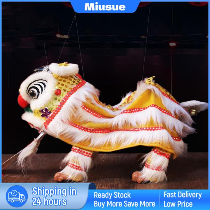 Miusue Hand String Puppet with Rod Chinese New Year Decoration Portable ...