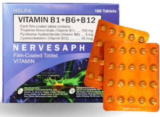 Vitamin B-Complex B1 B2 B12 (NERVESAPH) by 100's Tablets | Lazada PH