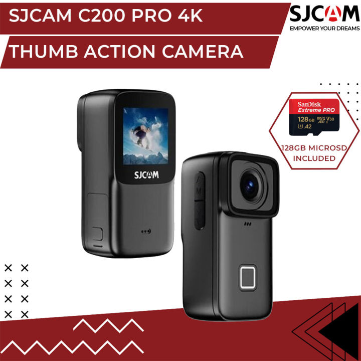 SJCAM C200 Pro 4K 30FPS UHD 20MP Wi-Fi Sports Action Camera with 1.3 ...