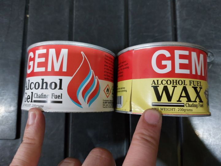 GEM ALCOHOL GEL or WAX Chafing Fuel Ethanol 200g For Heating Buffet ...