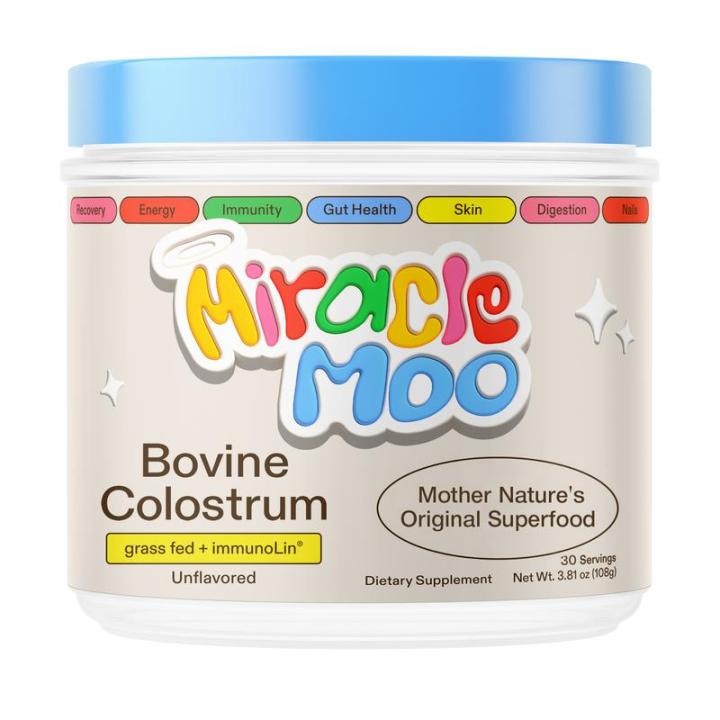 Miracle Moo Colostrum Powder | Unflavored | Grass-fed Colostrum with ...
