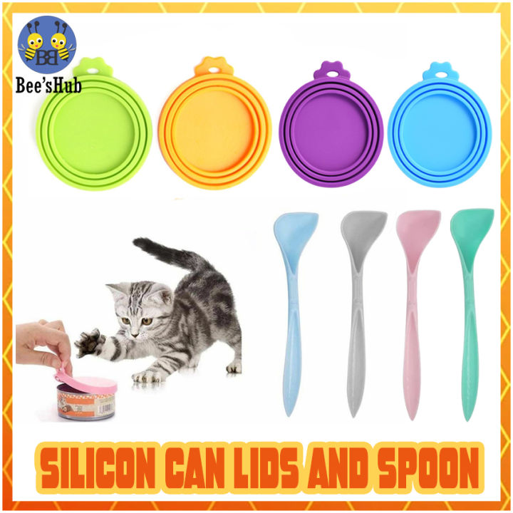 (VARIATION) Pet Silicone Can Lids Can Covers Food Tin Cover/ Mini Pet ...