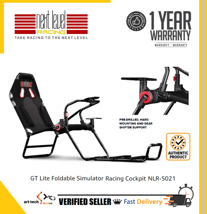 Next Level Racing GT Lite Foldable Simulator Racing Cockpit ( NLR-S021 ...