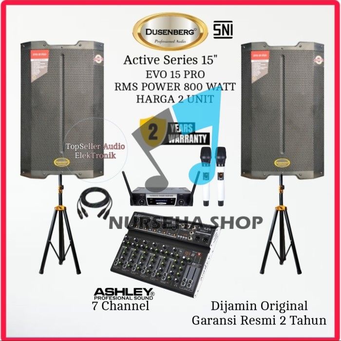 terbaru Paket Sound System Outdoor-Indoor Speaker Aktif Dusenberg Evo ...