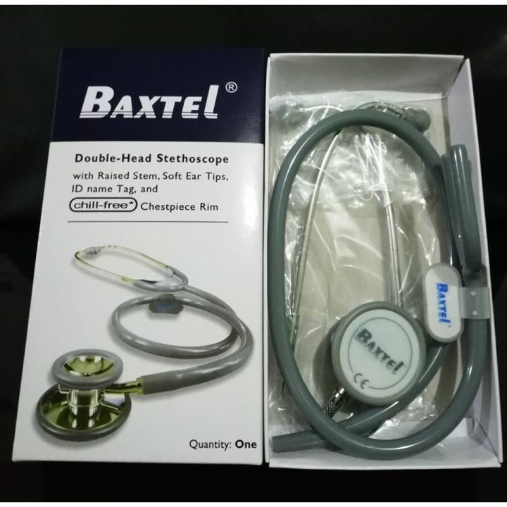 Baxtel Double-Head Stethoscope with raised Stem, Soft Ear Tips | Lazada PH