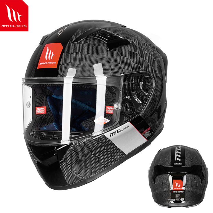 Spain MT carbon fiber snake helmet motorcycle summer full helmet cool ...