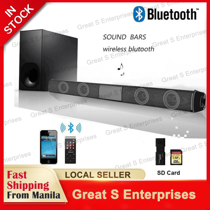 40W Soundbar Bluetooth Speaker Desktop Home TV Outdoor Super Power ...
