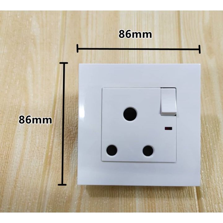 MY WholeSale 3 ROUND HOLE 1 GANG AC POWER PLUG SOCKET 15A SWITCH SOCKET ...