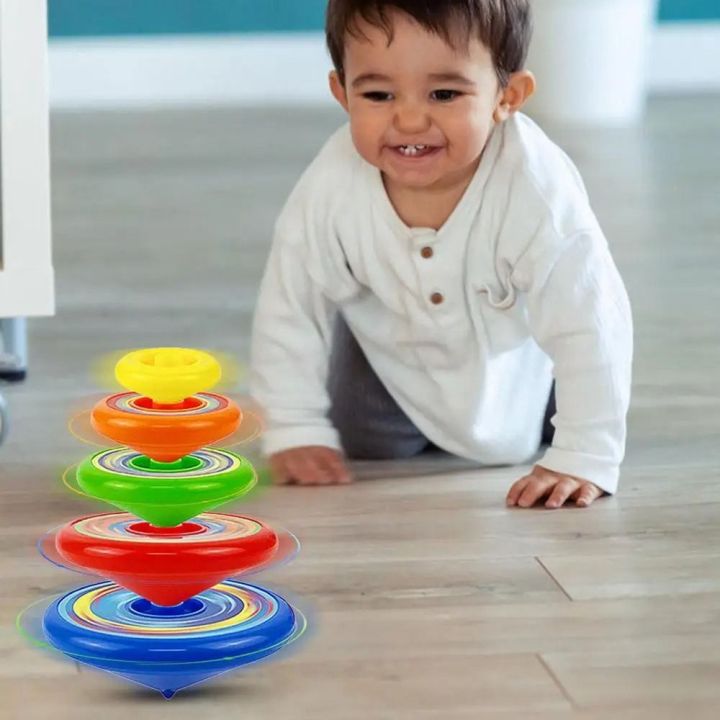 PROTRU Gyro Folding Stacked Spinning Top Rotating Toy Interesting ...