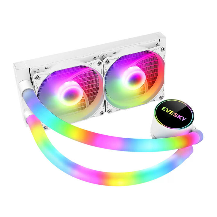EVESKY ICE AGE 360 น้ำหล่อเย็นพัดลมระบายความร้อน 5V ARGB ทั้งหมดในหนึ่งระบายความร้อนซีพียู ...