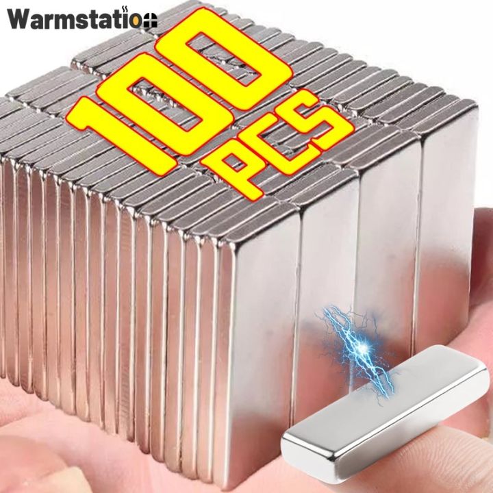 10/100Pcs Rectangular Neodymium Magnet Super Strong Block Magnets ...
