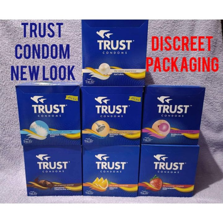 TRUST CONDOM BIG BOX ALL VARIANTS (24PACKS INSIDE)NEW PACKAGING | Lazada PH