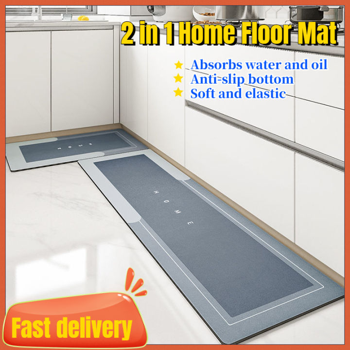alas kaki dapur kitchen Floor Mat bathroom mat Anti-slip floor mat ...