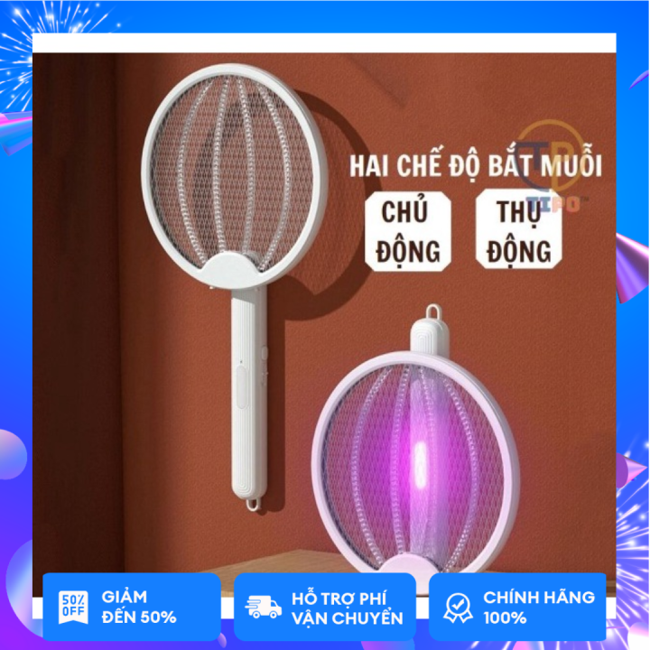 Vợt Bắt Muỗi Thông Minh 2 Chế Độ, Có Chế Độ Tự Động Bắt Muỗi Vào Ban ...