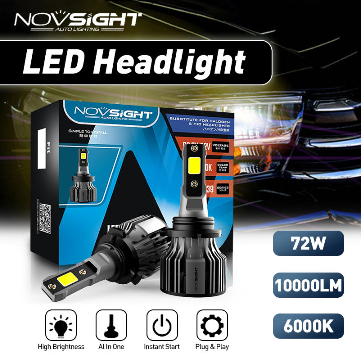 Novsight N39 หลอดไฟหน้า H4 Led H7 Led H11Led 9005 9007 สําหรับรถยนต์ H ...