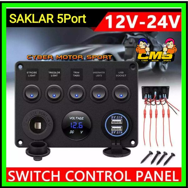 switch on off universal mobil offroad bus truck boat perahu kapal ...
