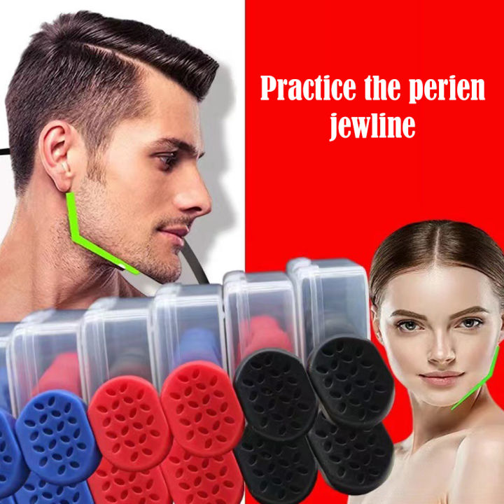 Jawline Exerciser for Men Women Silicone Jaw Exerciser Tablets Jawline ...