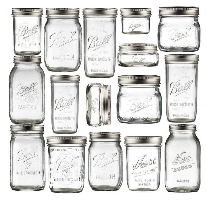 🔥พร้อมส่ง🔥โหลแก้วmason jar Ball Mason American Mason Jar แก้ว Jar ปิด ...