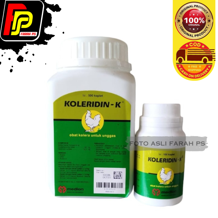 Koleridin K 500 Kaplet obat kolera untuk unggas | Lazada Indonesia